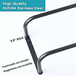 Towel Racks for Bathroom, 30 Inch Bathroom Towel Holder, Bathroom Organizer for Small Space - Stainless Steel, Wall Mounted, Modern