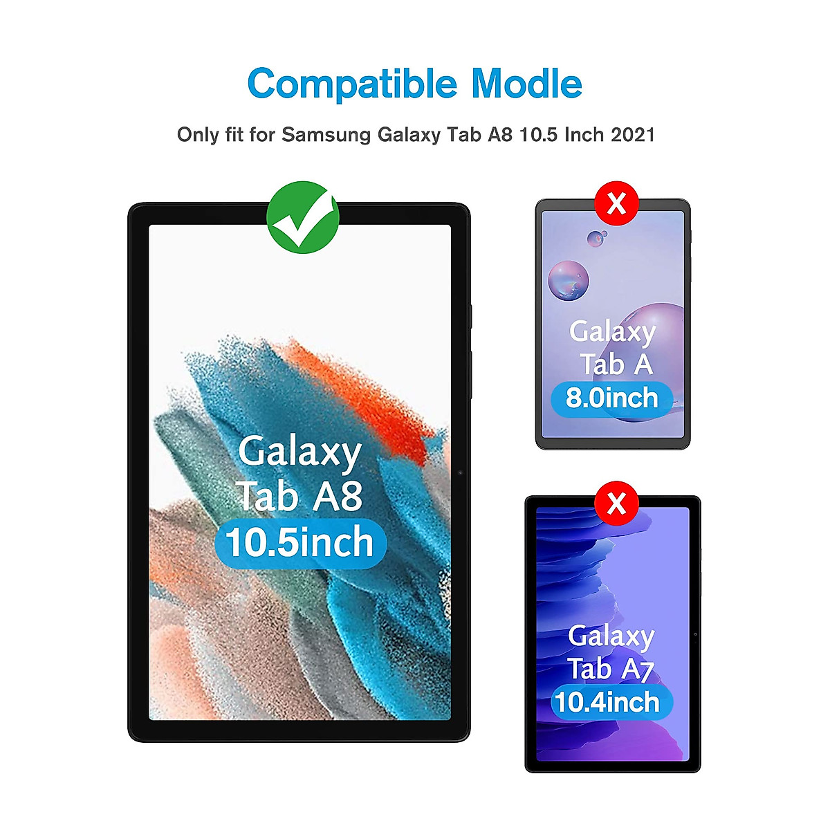 MOBDIK [2 PACK Paper Screen Protector Compatible with Samsung Galaxy Tab A8 10.5 Inch 2021, Anti Glare/Scratch Resistant Matte Film with Easy Installation Kit