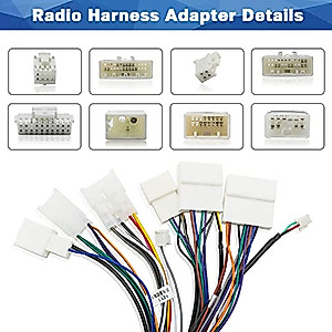 for Toyota Radio Wiring Harness Adapter - Android Car Stereo Radio Wiring Harness with CANBUS USB SWC Reversing Input