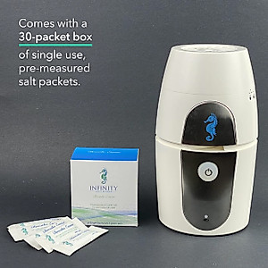 The Infinity Salt Air Machine – Halotherapy Salt Home Machine, Personal Halotherapy Machine, Spa at Home for Allergy Relief, Respiratory Therapy, Asthma Relief, Anxiety Relief, and More