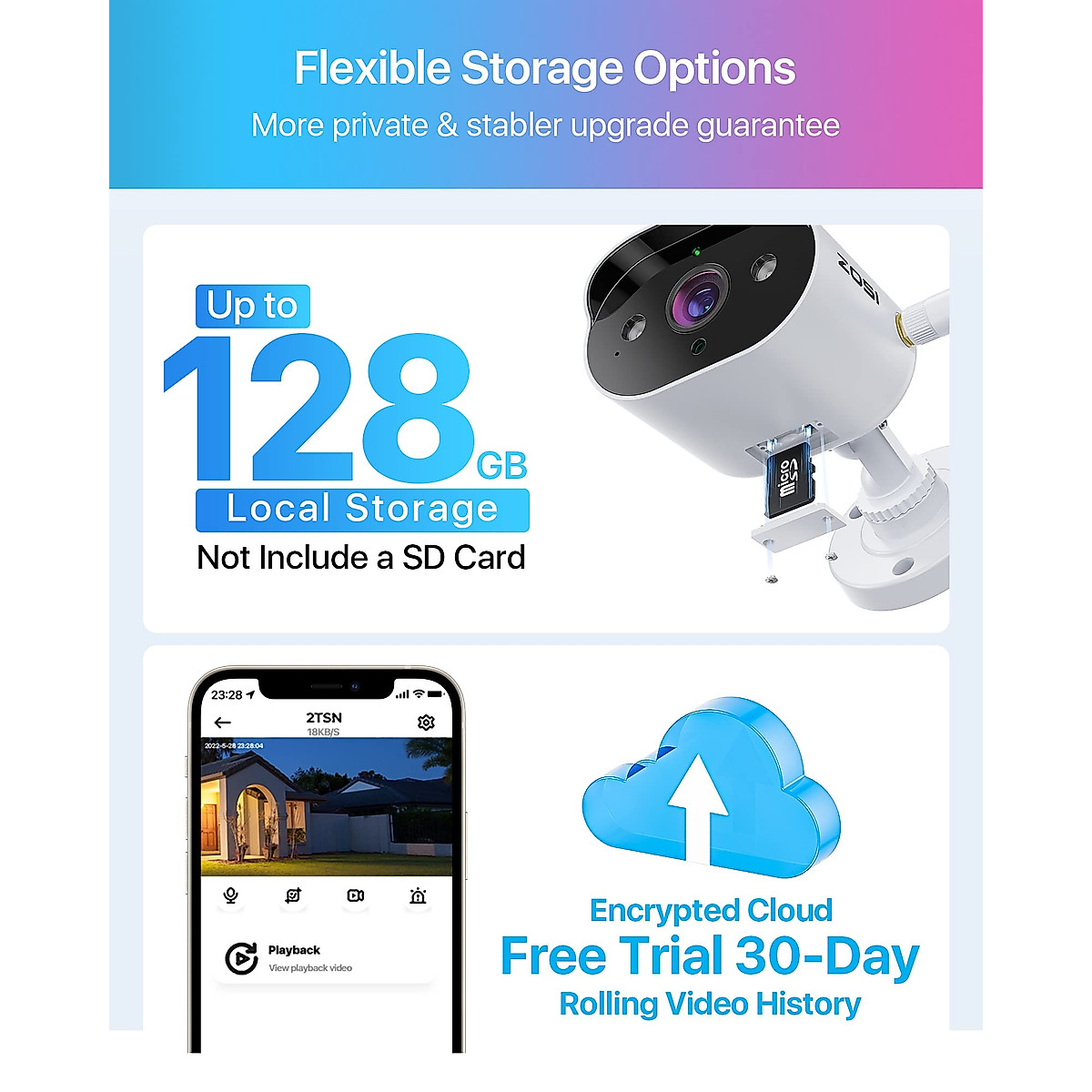 ZOSI 5MP Spotlight WiFi Home Security Camera Kit,2pack C308AH Wi-Fi HaLow Outdoor Cameras with Base Station,2-Way Audio,Night Vision,Weatherproof,Cloud Storage,Smart Light&Sound Alarm,Work with Alexa