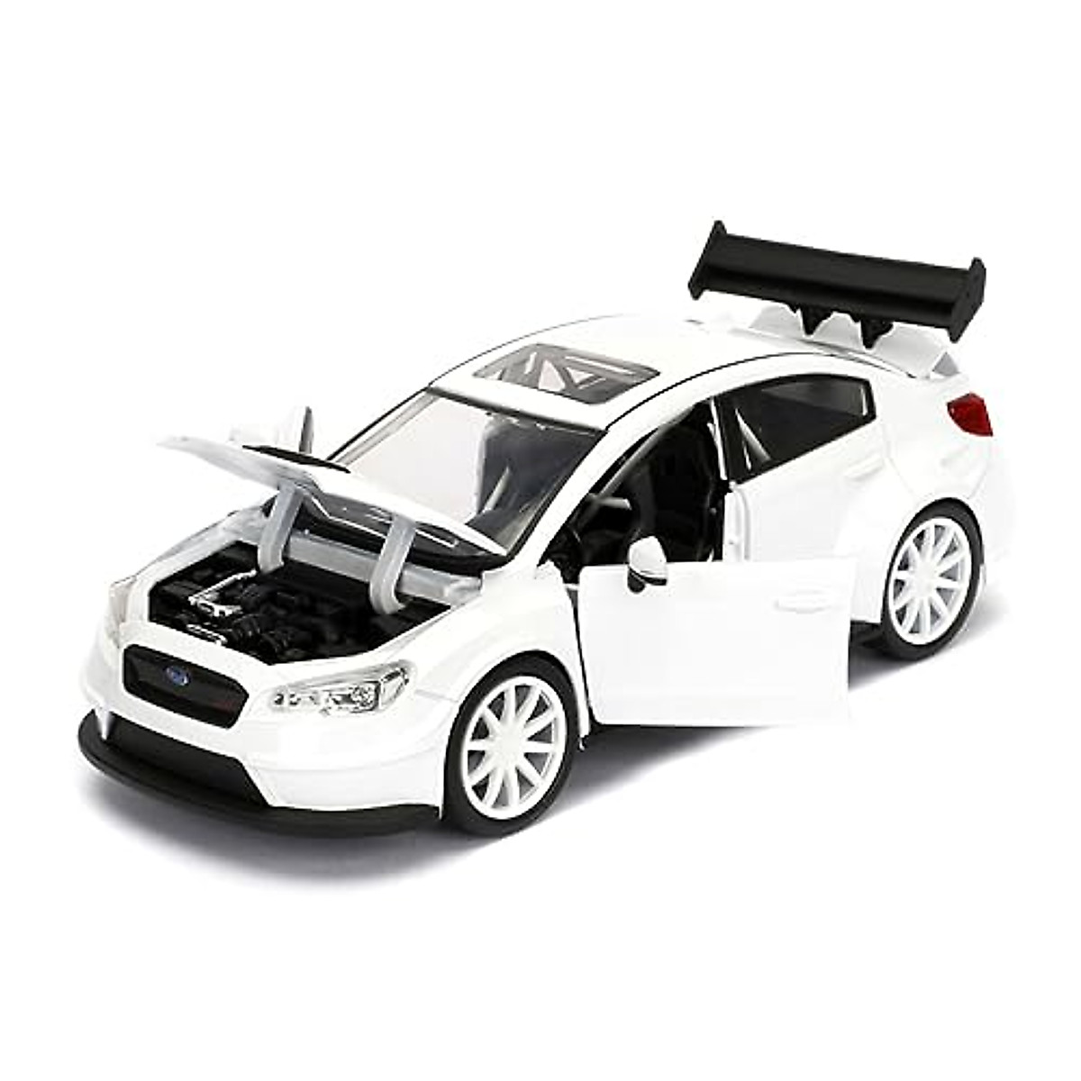 Jada Toys Fast & Furious 1:24 Mr. Little Nobody's Subaru WRX STI Die-cast Car, Toys for Kids and Adults, White (98296)