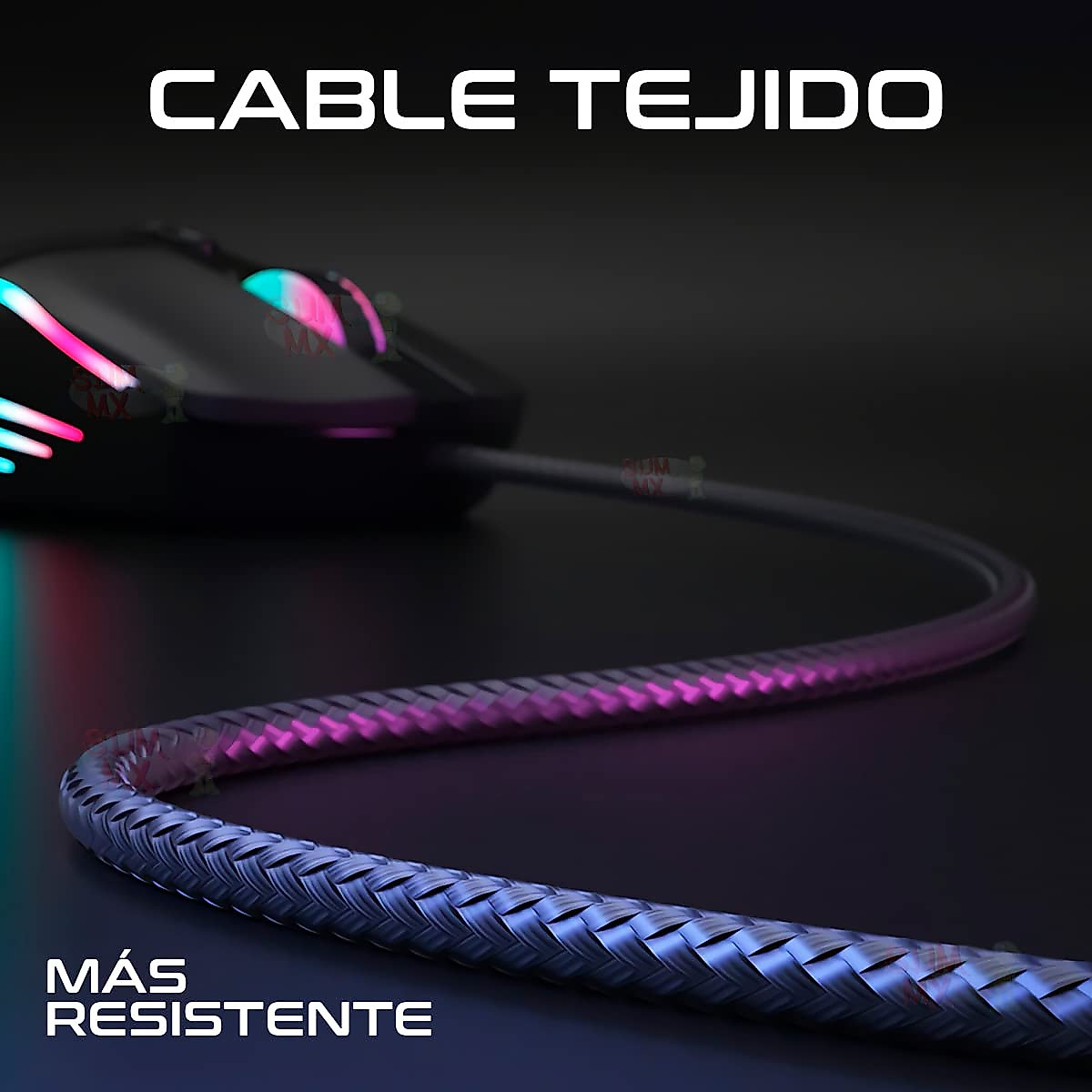 Slim Company Mouse Gamer USB Wired 7 Buttons 6400dpi Havit Ms1026 RGB