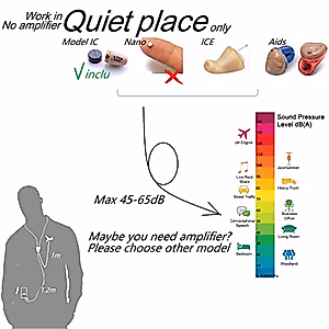 EDIMAEG A780 Spy Earpiece with 35 inch Wire Neckloop No Amplifier Work in Quiet Place