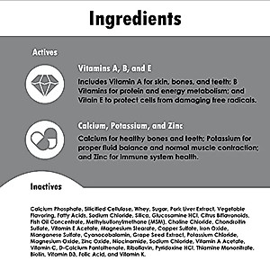 Vita-Tabs Silver - Vitamins, Minerals, Nutrients - Support for Senior Dog - Supplement for Healthy Bone, Joint, Energy, Immune System - 100 Chewable Tablets