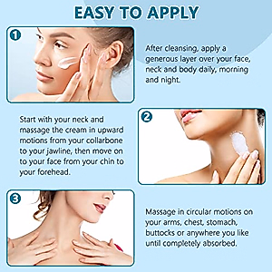 Skin Tightening Cream,Hibiscus and Honey Firming Cream, Neck Firming Cream, Skin Firming and Tightening Lotion, Reduces the Look of Neck Lines, Tightens & Smooths - With Collagen & Honey extract -4 FL OZ/120 ML