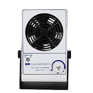 110V 60Hz Ionizing Air Blower Fan Anti Electrostatic Ion Blower Anti-Static Ionizer ESD Static Electricity Elimination Eliminator Fan Adjustable Wind Speed