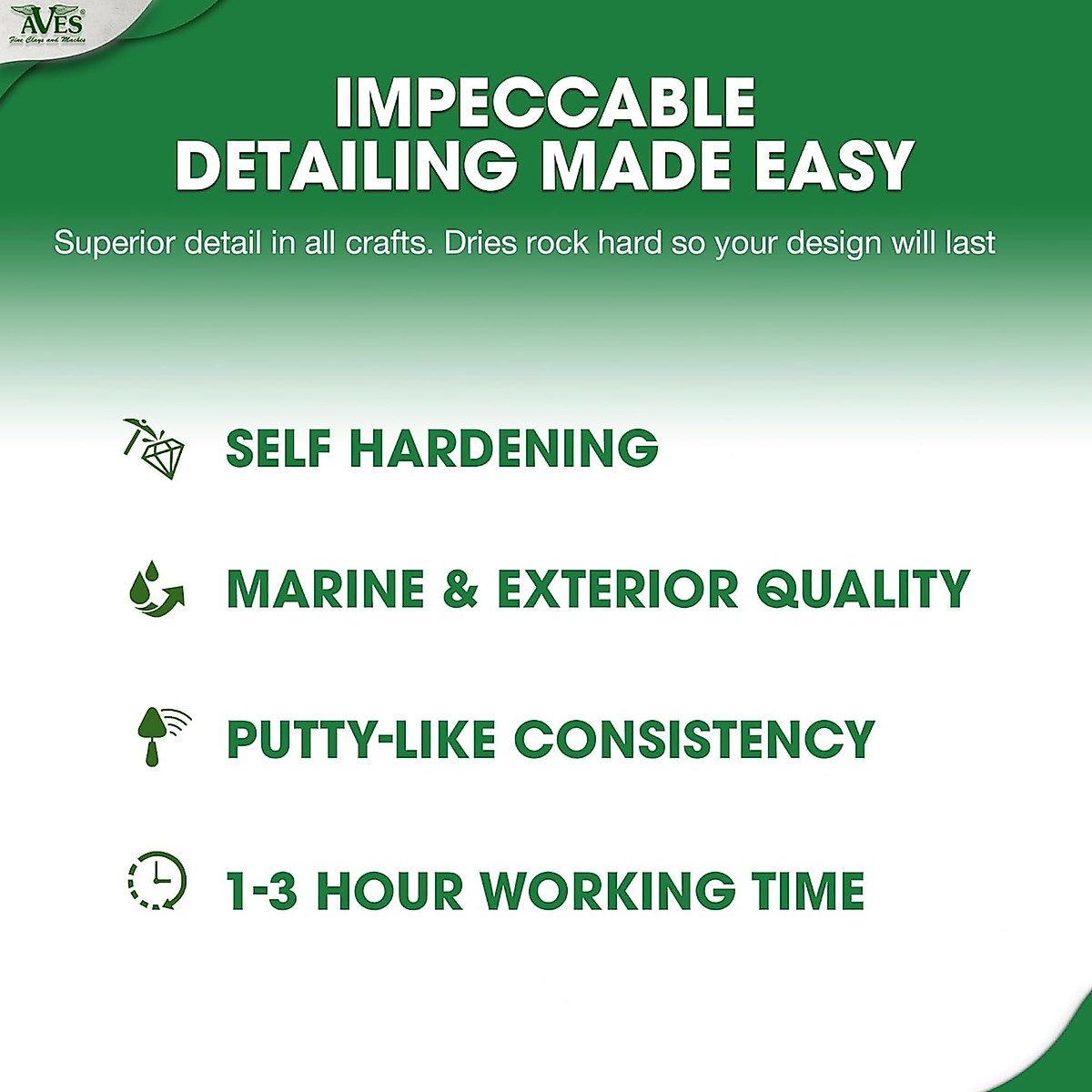 Aves Apoxie Sculpt - 2 Part Modeling Compound (A & B) - 1 Pound, Natural