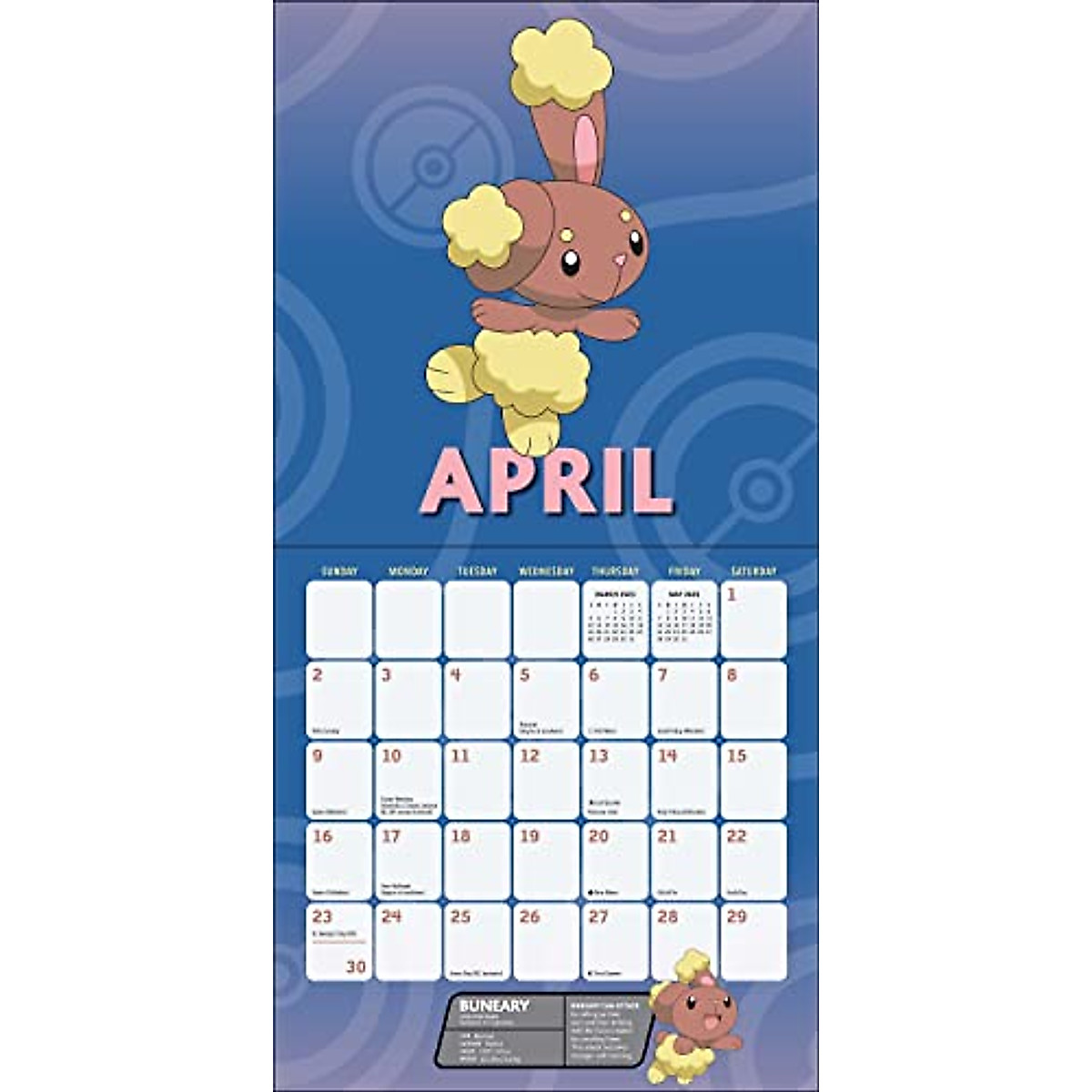 Pokémon 2023 Mini Wall Calendar