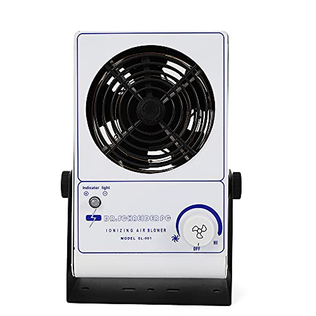 Ionizing Air Blower 110V Static Eliminator Fan 60HZ Antistatic Ionizer ESD Static Electricity Elimination Eliminator Fan Anti Electrostatic Ion Blower Adjustable Wind Speed