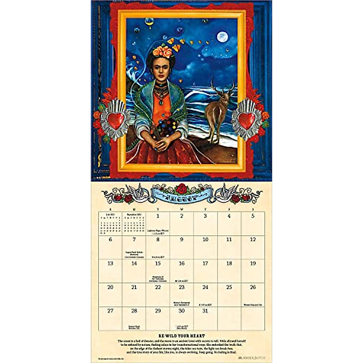 For the Love of Frida 2023 Wall Calendar: Art and Words Inspired by Frida Kahlo