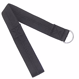 MANTINFY 1 Piece Baby Stroller Safety Belt Soft and Comfortable Fabric Pram Wrist Strap, Black 4 x 2 x 0.9 Inch