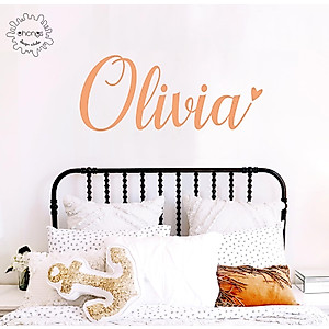 Girls Name wall Decal/Custom name sticker/Personalized Wall Decal/Nursery Baby Name Decal/kids name sticker