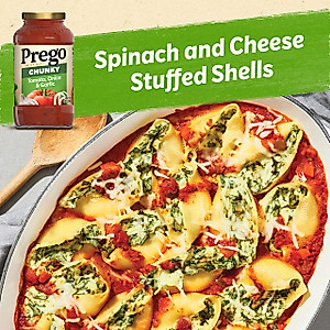 Prego Chunky Tomato with Garlic and Onion Pasta Sauce, 24 Oz Jar (Case of 12)