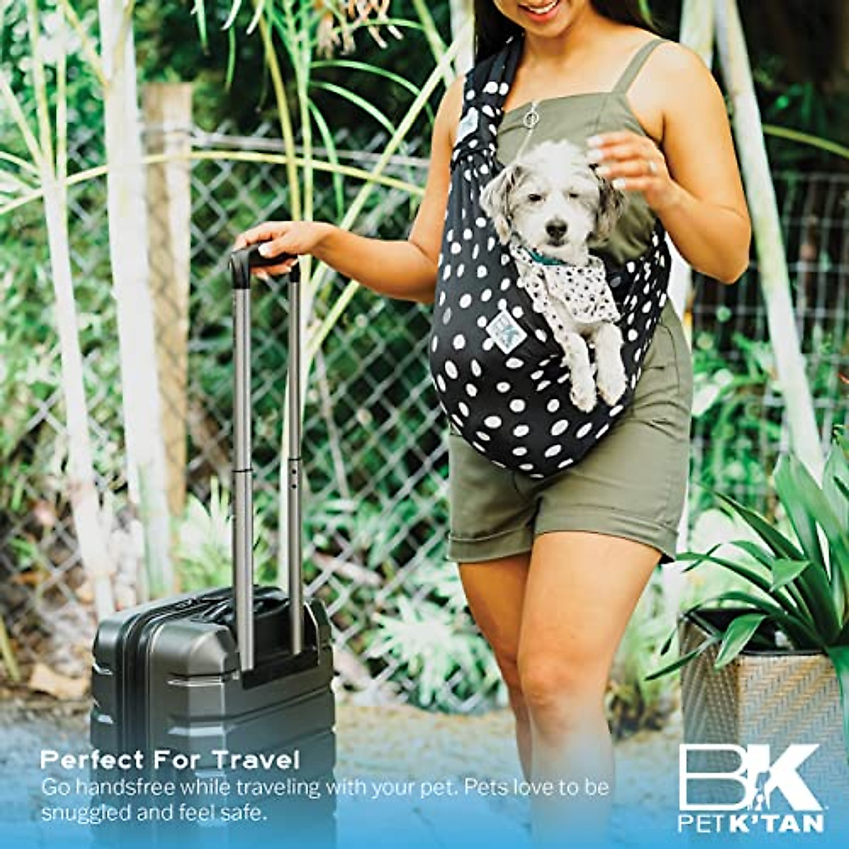 Pet K’tan Pet Carrier for Small to Medium Pets - Cat and Dog Soft Pet Carrier Sling - PawKadot, Small