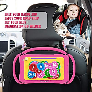 Kids Tablet 7 inch Toddler Tablet for Kids Android Kids tablet for toddlers WiFi Kids Tablets for kids 32GB Children's Educational APP Installed YouTube Netflix Parental Control Kid-Proof Case (Red)
