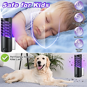 Qualirey Flying Insect Trap Mosquito Trap Indoor Plug in, Fruit Fly Traps for Indoors with 9W UV Light, 10 Sticky Glue Board Refills for Fruit Flies, Gnats, Moths, Indoor Fly Catcher for Home Office