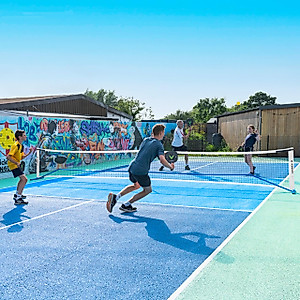 Vermont Procourt Combi Net | Net for Tennis, Badminton, Pickleball & Soccer-Tennis | Portable Badminton Set | Mini Tennis & Badminton Sets for Backyards (10ft Wide (Half Court Pickleball Only))