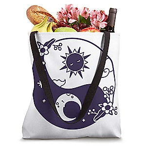 Yin Yang Moon Sun Tote Bag