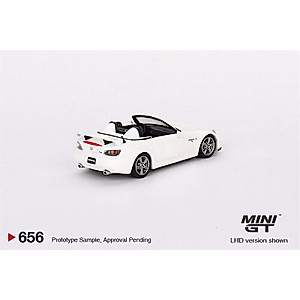 True Scale Miniatures Model Car Compatible with Honda S2000 (AP2) CR Grand Prix White 1/64 Diecast Model Car MGT00656