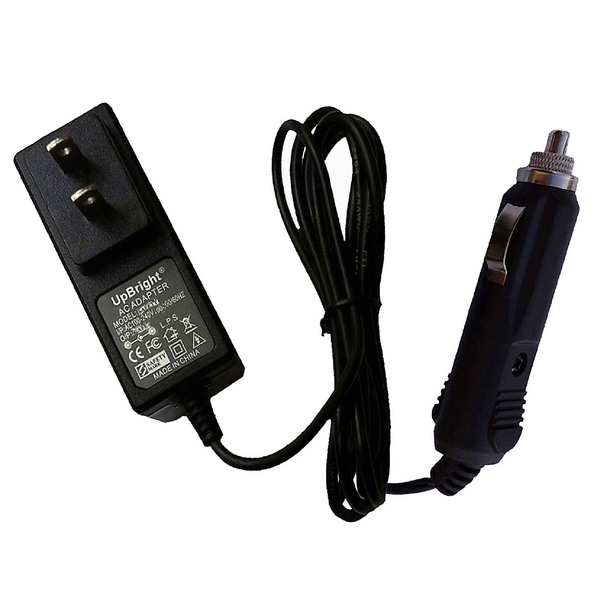 UpBright Male Lighter Plug 12V AC/DC Adapter Compatible with Duracell DRJS10 DRJS20 DRJS30 DRJS10A DRJS 10 20 30 Jump Starter 500 600 750 900 Peak Amps 500A 600A 750A 900A Power Supply Battery Charger
