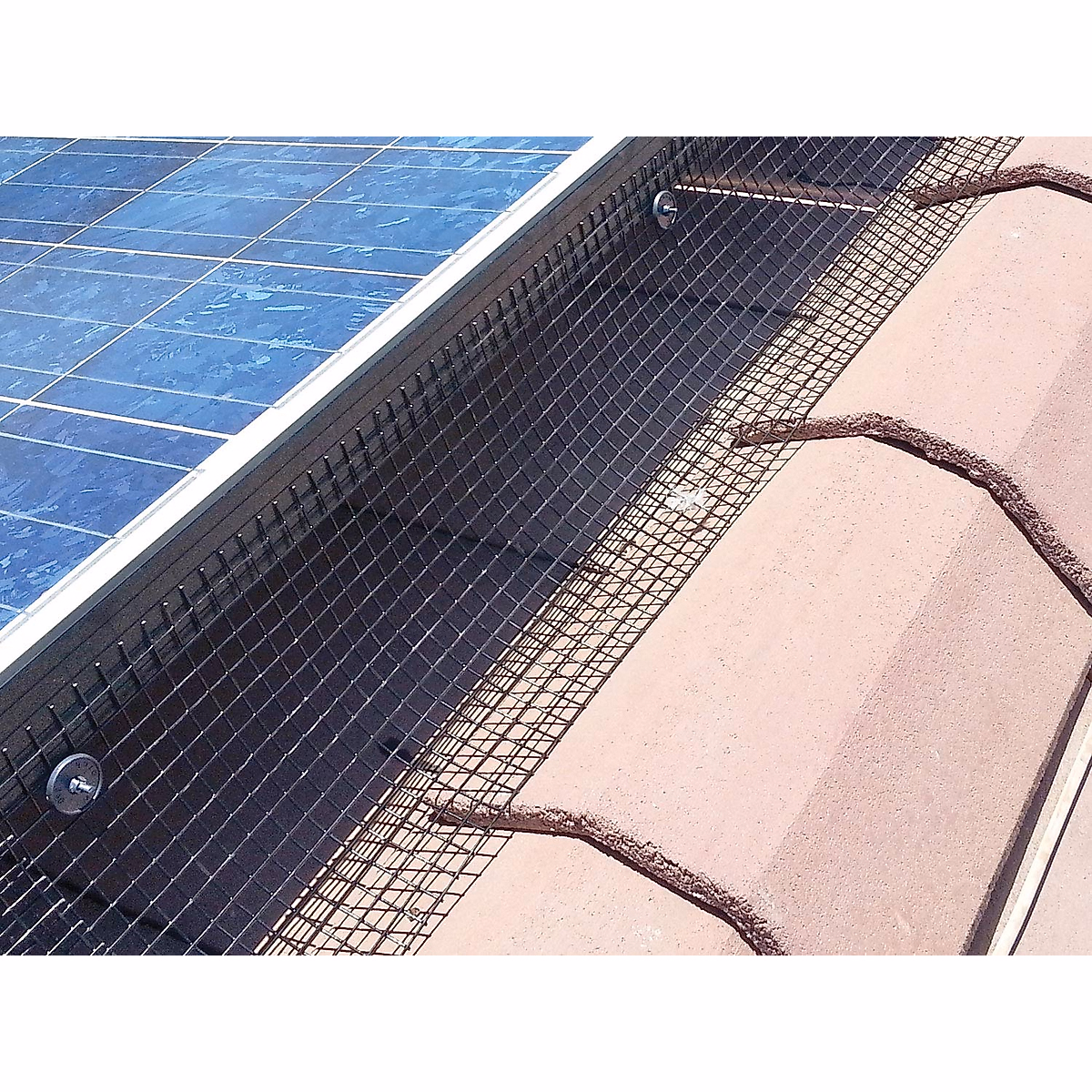 Bird Barrier Wire Mesh Screen for Solar Panel Protection 100’ X 12” X 1/2” Black PVC Coated, Protect Your Solar Panels - Fastener Clips Sold Separately