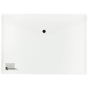 KING MEC Envelope with Pull Button A4 - Transparent - 111318