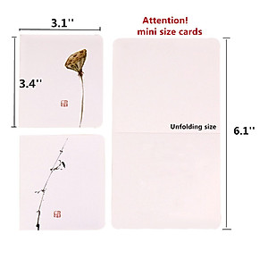 Featuring Hand-Drawn Thank You Card：8pcs Assorted Blank All-Occasion Note Cards- Flowers And Birds Series Thank You Cards