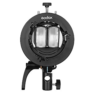 Godox 24x24inch 60x60cm Grid Strip Softbox with S2 S-Type Speedlite Bracket Bowens Mount for Godox V1 Series, AD200Pro, AD200, AD400Pro, V860II, TT350 Series Flash Speedlites