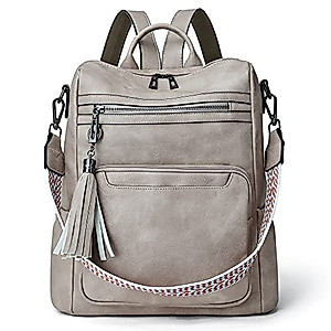 Mroede Leather Backpack Purse for Women Fashion Designer Ladies Shoulder Bags Travel Backpack