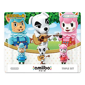 amiibo triple set Kaizo / Totakeke / Lisa Compatible with Animal Crossing series nintendo_wii_u,nintendo_3ds