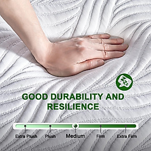 PMIXO Gel Memory Foam Mattress,8 Inch King Size Medium-Firm Mattress with CertiPUR-US Certified,Medium-Plush,No Formaldehyde and Fiberglass Free