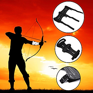 2 Pack Archery Arm Guard, Archery Bracer/Archery Cowhide Leather Forearm Protector w/Bow Range with 4-Strap Buckles, Arm Guard for Archer Hunter