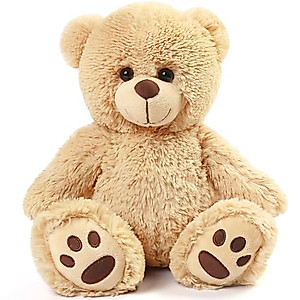 LotFancy Teddy Bear Stuffed Animal, 12 inch Brown Teddy Bear Plush Toy, Valentines Day Gifts for Girlfriend, Birthday for Kids