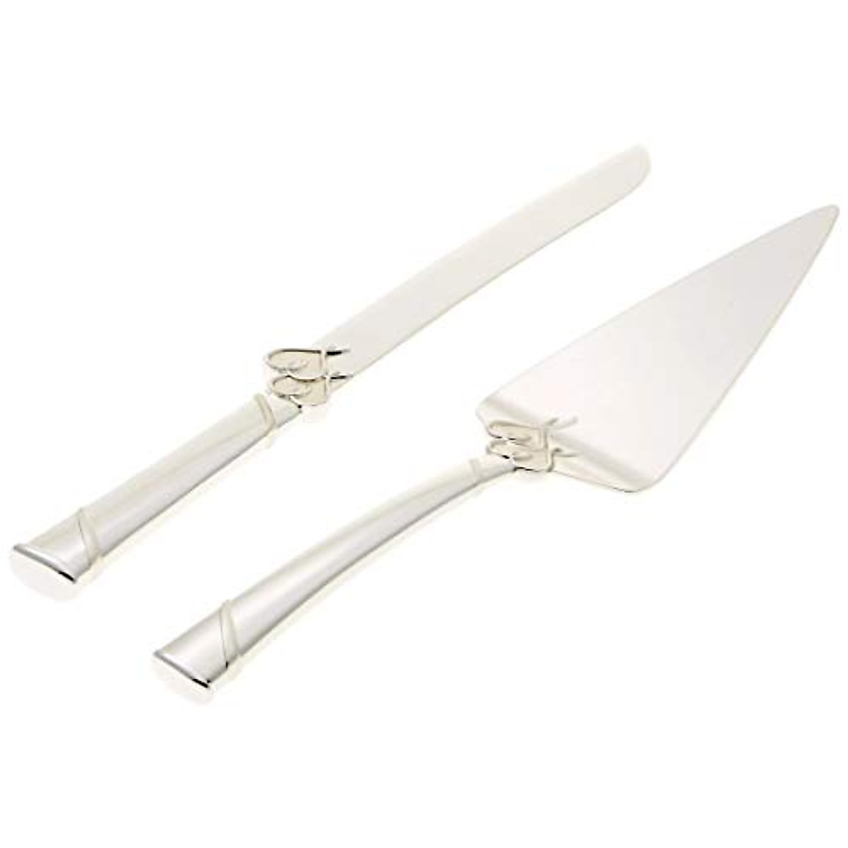 Lenox True Love Silver Personalized Wedding Cake Cutting Set, Engraved Wedding Cake Knife and Server, Wedding Cake Cutter