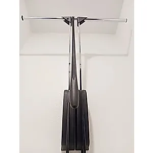 Servetto ClosetPro Central Wall-Mounted Soft-Close Wardrobe Lift Expanding Steel Tubing with Black Plastic Housing, 22 lb Weight rating (For 25 9/16" - 45 1/4"), Made in Italy
