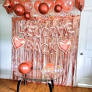 16 PCS Welcome Back Banner Balloons Welcome Back Office Decoration Welcome Back Banner Homecoming Party Moving Party Welcome Party Decoration