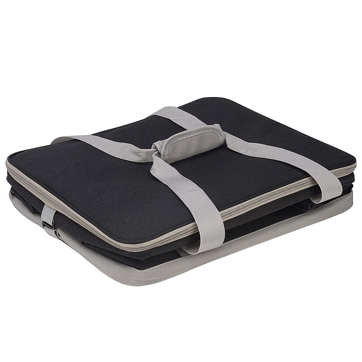 Home to Road Cater-Reusable Grocery Bags with Zippered Top-Large Insulated Hot Cold Food Delivery Bag with Drink Holder- Leak Proof Heavy Duty Groceries Cater Delivery Lunch Shopping Professional