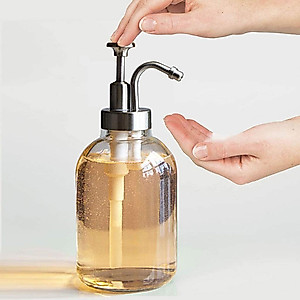 Soap Dispenser Hand Soap Dispenser Household Foam Bottle Hand Soap Bottle Large Capacity Lotion Hand Soap Bottle Sub-Bottling Cleanser Bottle（500ml） Manual Soap Dispenser Soap Dispenser with Pump