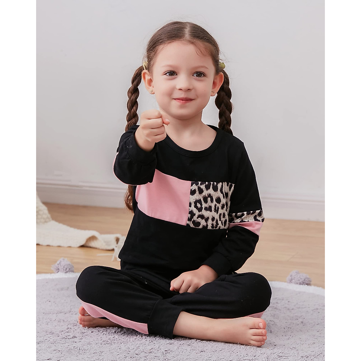 WESIDOM Baby Girl Clothes Sets, 2pcs Autumn Long Sleeve Clothes Outfits Toddler Girl Sweater Sets