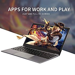 Habisder 2022 Laptops 14.1'' Laptop Computer, 8GB RAM 128GB SSD, Windows 10 Laptop, Celeron J3455 Processor, 1366x768 IPS Display, Ultra Slim Notebook PC, WiFi, BT4.0（Grey）