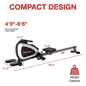 Fitness Reality Magnetic Rowing Machine with Bluetooth Workout Tracking Built-In, Additional Full Body Extended Exercises, App Compatible, Tablet Holder, Rowing Machines for Home Use