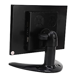 Capacitive Touchscreen Monitor, Computer Desktop Monitor Dual Speakers 7 Inch HD Multimedia Interface VGA AV DC Input for Laptop (US Plug)