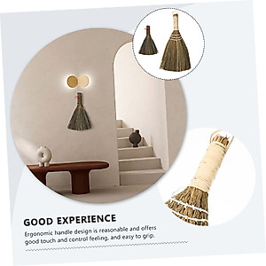 ORFOFE 2pcs Small Cleaning Broom Chinese Decor Bed Broom Brooms Household Cleaning Broom Home Dust Remover Keyboard Cleaning Brush Sofa Sweeping Manual Broom Table Dustpan Brush Wooden