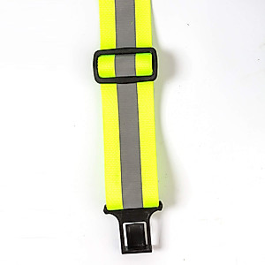 ELOTOUGH Reflective Safety Suspenders| Perry suspenders with hook end non-metal suspenders for casual dress,work place, tactical duty belt