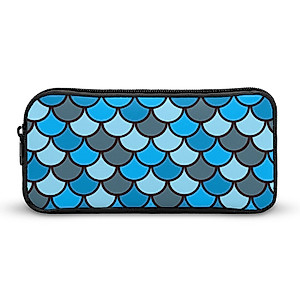 Mermaid Fish Scale Pencil Case Stationery Pen Pouch Portable Makeup Storage Bag Organizer Gift