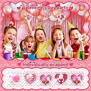 30Pack Valentines Cards for Kids with Mochi Squishy Toys, Squishy Squeeze Toy Bulk Valentines Day Gifts for Kids Classroom Exchange Small Toys for Kids Prizes Party Favors Goodie Bags Stuffers