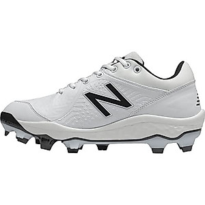 New Balance Men's Fresh Foam 3000 V5 Metal Baseball Shoe, Synthetic White, 11.5