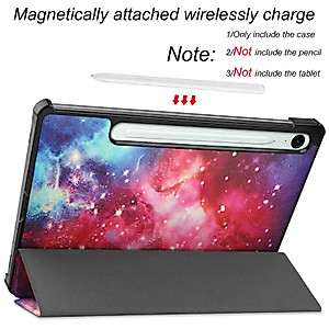 DWaybox Tablet Case for Samsung Galaxy Tab S9 FE SM-X510/X516B 10.9 inch, Folio Slim Smart Cover Lightweight Hard Shell Protective Case with Multi-Angle Stand -Stars