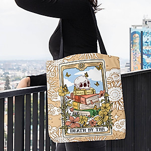 Kozmoz Inspire Book Lovers Gifts - Accessories For Reading Lovers - The Reader Death by TBR - The Tarrot Reader Tumbler 20oz